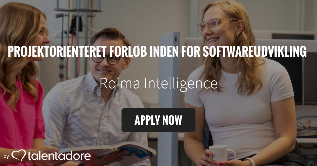 Projektorienteret forløb inden for softwareudvikling | Roima Intelligence