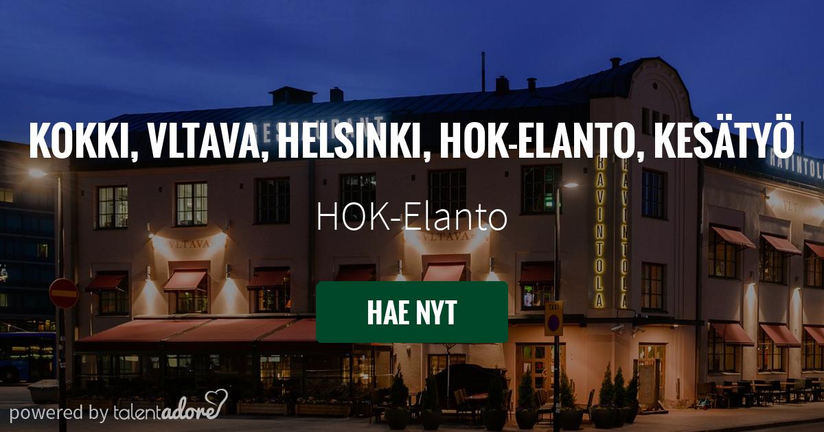 Kokki, Vltava, Helsinki, HOK-Elanto, KESÄTYÖ | HOK-Elanto