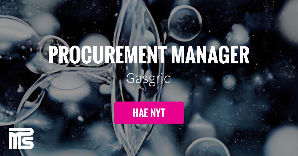 Procurement Manager | Gasgrid