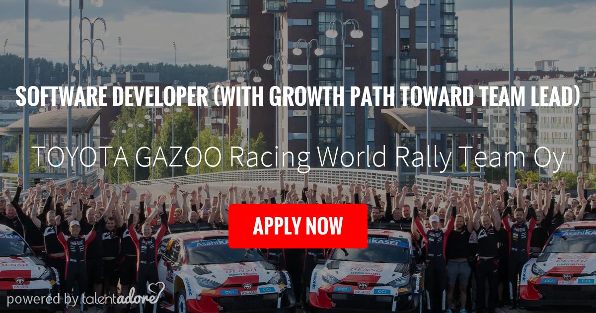 Software Developer (with growth path toward Team Lead) | TOYOTA GAZOO ...