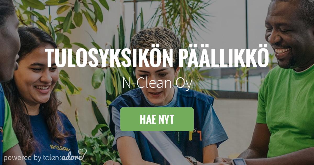 Tulosyksikön päällikkö | N-Clean Oy | TalentAdore - Edistyksellinen ...