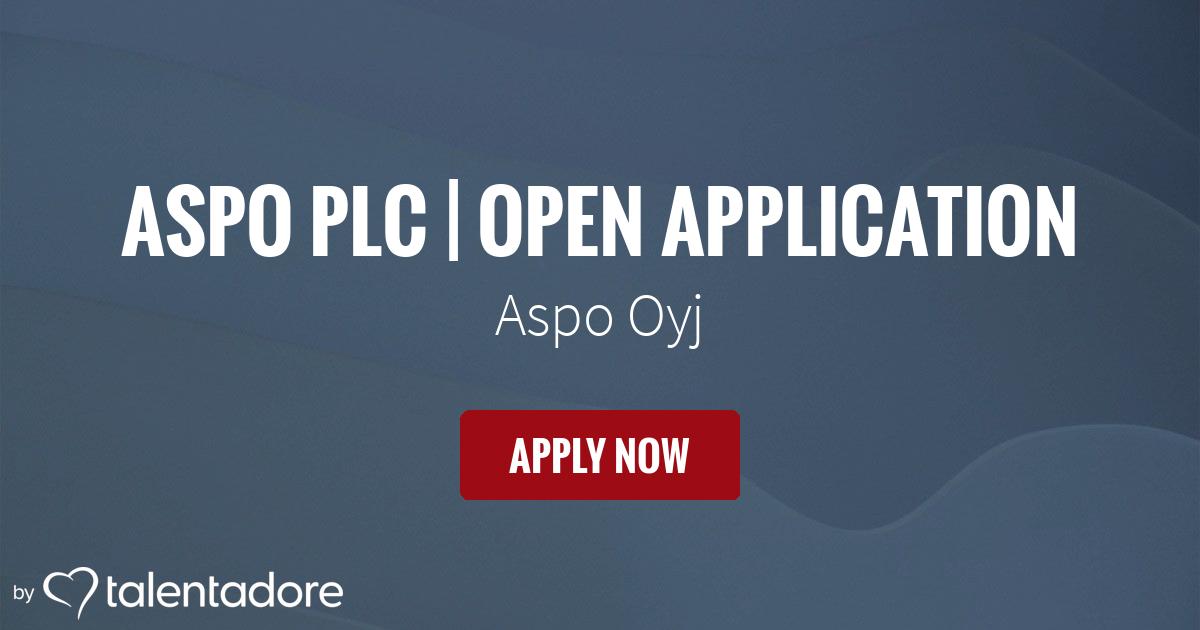 Aspo Plc | Open Application | Aspo Oyj