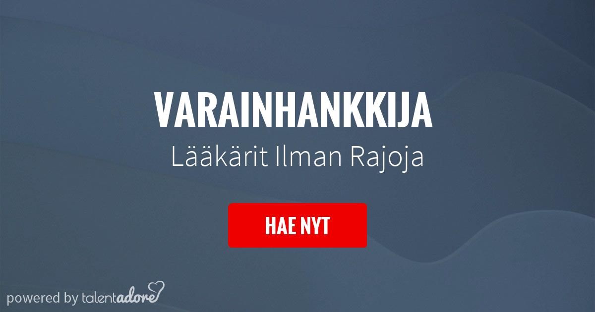 Varainhankkija | Lääkärit Ilman Rajoja