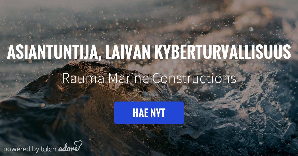 Asiantuntija, Laivan kyberturvallisuus | Rauma Marine Constructions
