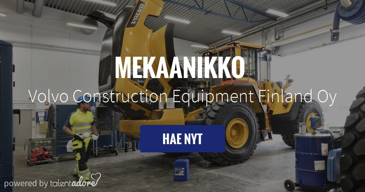 MEKAANIKKO | Volvo Construction Equipment Finland Oy