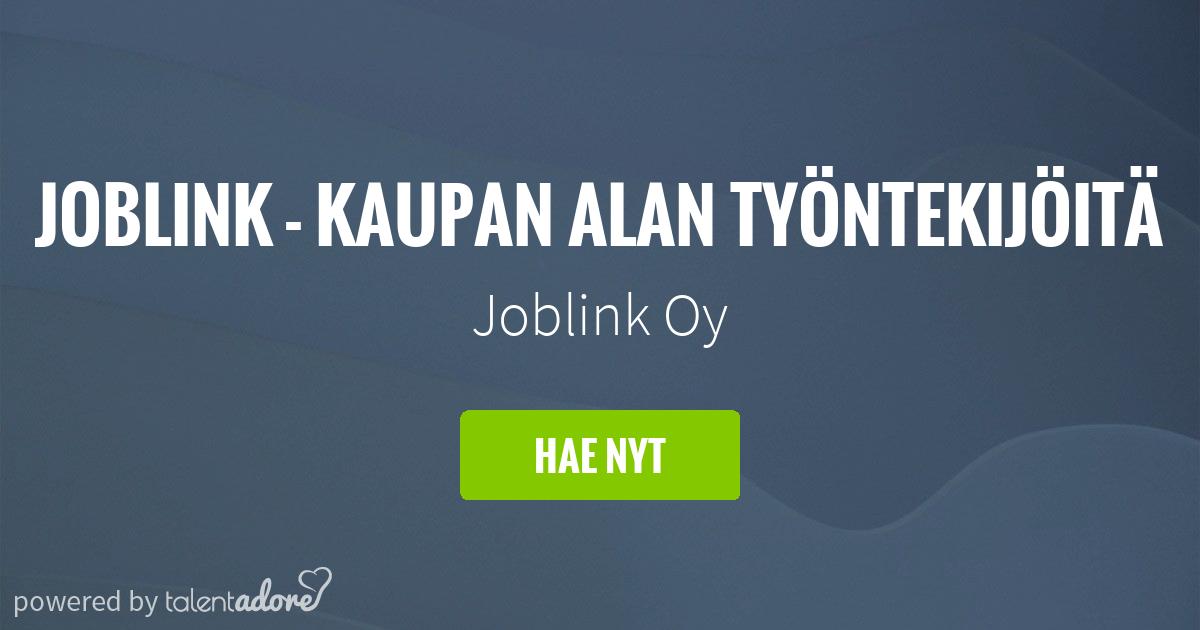 Joblink - Kaupan alan työntekijöitä | Joblink Oy