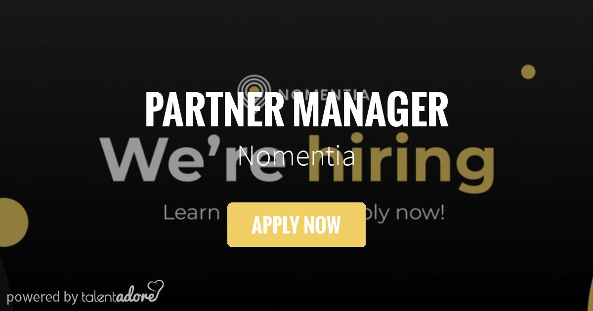 Partner Manager | Nomentia